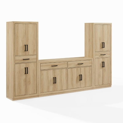 Crosley Furniture Isla 3-Piece Sideboard And Pantry Set | Ashley
