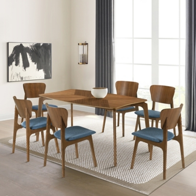 Click here for Armen Living Kalia Dining Table and 6 Chairs  Teal... prices