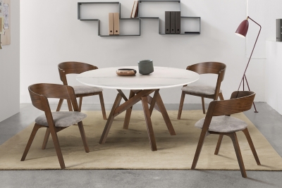 Armen Living Venus and Jackie Dining Table and 4 Chairs | Ashley