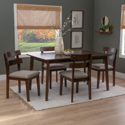 Click here for Linon Devin Dining Table and 4 Chairs  Brown prices