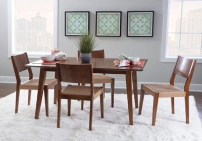 Click here for Linon Farren Dining Table and 4 Chairs  Brown prices