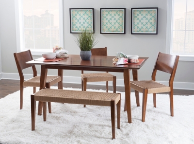 Click here for Linon Farren Dining Table and 5 Chairs  Brown prices