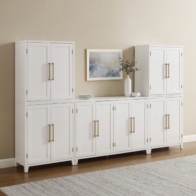 Click here for Crosley Furniture Roarke Sideboard And Pantry Set... prices