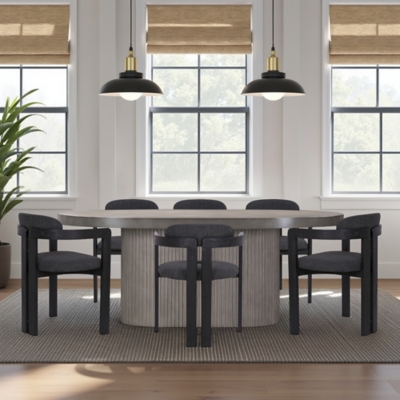 Click here for Armen Living Jazmin Dining Chair (Set of 6)  Charc... prices