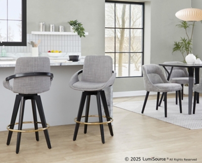 Click here for LumiSource Cosmo Counter Height Bar Stool (Set of... prices