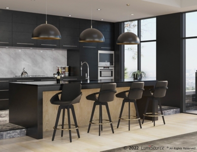 Click here for LumiSource Cosmo Counter Height Bar Stool (Set of... prices