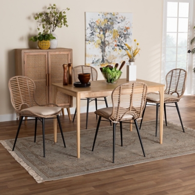 Click here for Bali & Pari Brenna Dining Table and 4 Chairs  Brow... prices