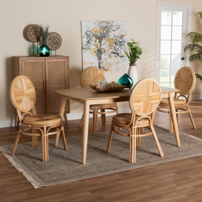 Click here for Bali & Pari Carita Dining Table and 4 Chairs  Natu... prices