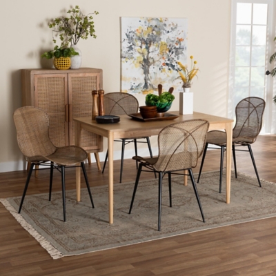 Click here for Bali & Pari Sabelle Solid Dining Table and 4 Chair... prices