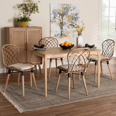 Click here for Bali & Pari Sabelle Dining Table and 4 Chairs  Gra... prices