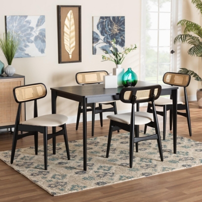 Click here for Baxton Studio Tarana Dining Table and 4 Chairs  Cr... prices