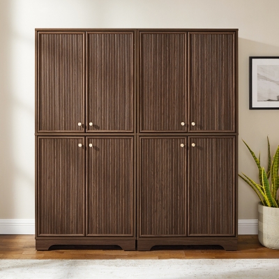 Click here for Crosley Furniture Naomi 2-Piece Pantry Set  Walnut prices