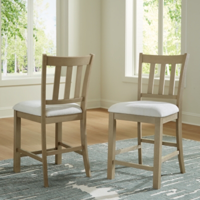 Click here for Calmoro Counter Height Barstool  Off White/Gray prices