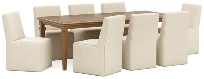 Click here for Mylarken Dining Table and 8 Chairs  Brown prices