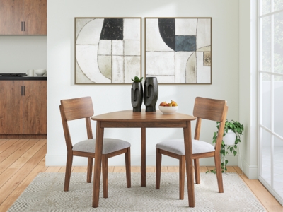 Click here for Lyncott Dining Table and 2 Chairs  Brown prices
