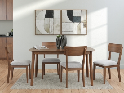 Click here for Lyncott Dining Table and 4 Chairs (Set of 5)  Brow... prices