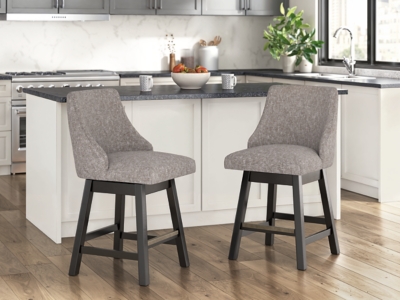 Click here for Neymorton Counter Height Barstool  Dark Grayish Br... prices