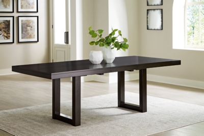 Click here for Neymorton 72-90 Extendable Dining Table  Dark Gray... prices
