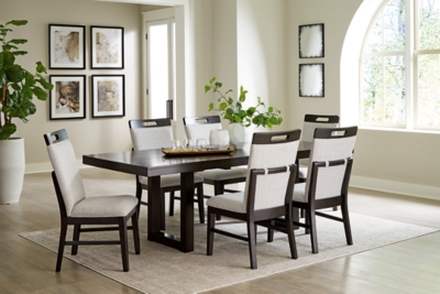 Click here for Neymorton Dining Table and 6 Chairs  Dark Grayish... prices