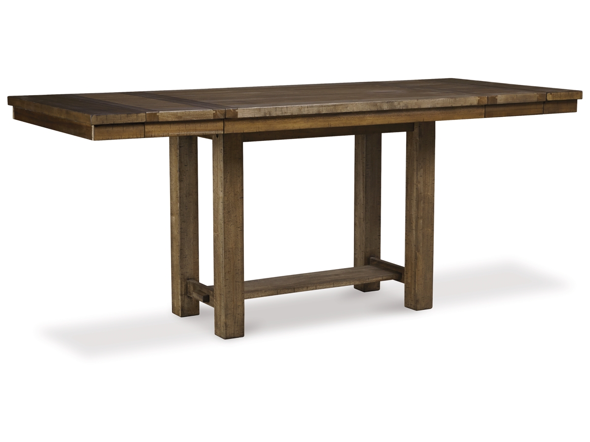 Moriville Counter Height Dining Table and 4 Barstools and Bench