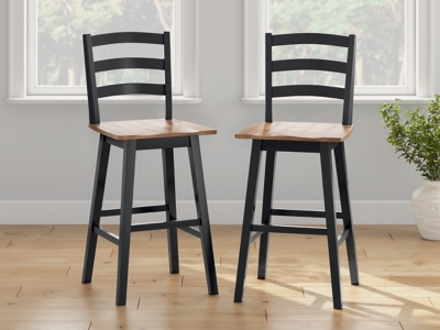 Click here for Wildenauer Bar Height Bar Stool  Brown/Black prices