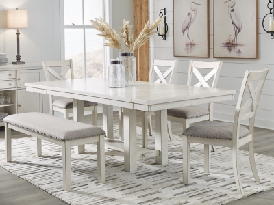 Click here for Robbinsdale Dining Table and 4 Chairs and Bench  A... prices