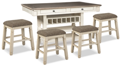 Click here for Bolanburg Counter Height Dining Table and 4 Barsto... prices