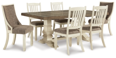 Click here for Bolanburg Dining Table and 6 Chairs  Antique White prices