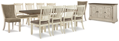 Click here for Bolanburg Dining Table and 10 Chairs  Antique Whit... prices