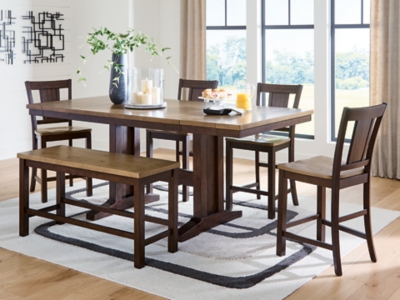 Click here for Anixburg Counter Height Dining Table and 4 Barstoo... prices