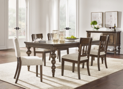 Click here for Veramond Dining Table and 6 Chairs  Dark Brown prices