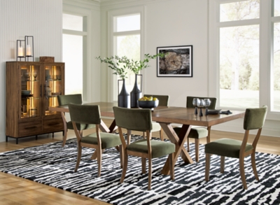 Click here for Steenlage Dining Table and 6 Chairs  Brown prices