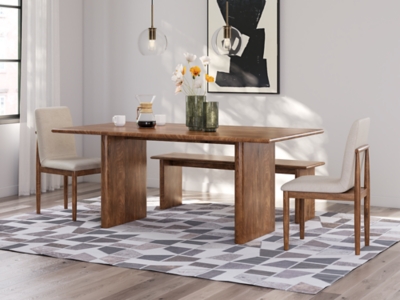 Click here for Isanti Dining Table and 2 Chairs and Bench  Light... prices