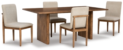Click here for Isanti Dining Table and 4 Chairs  Light Brown prices