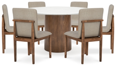 Isanti Dining Table and 6 Chairs | Ashley