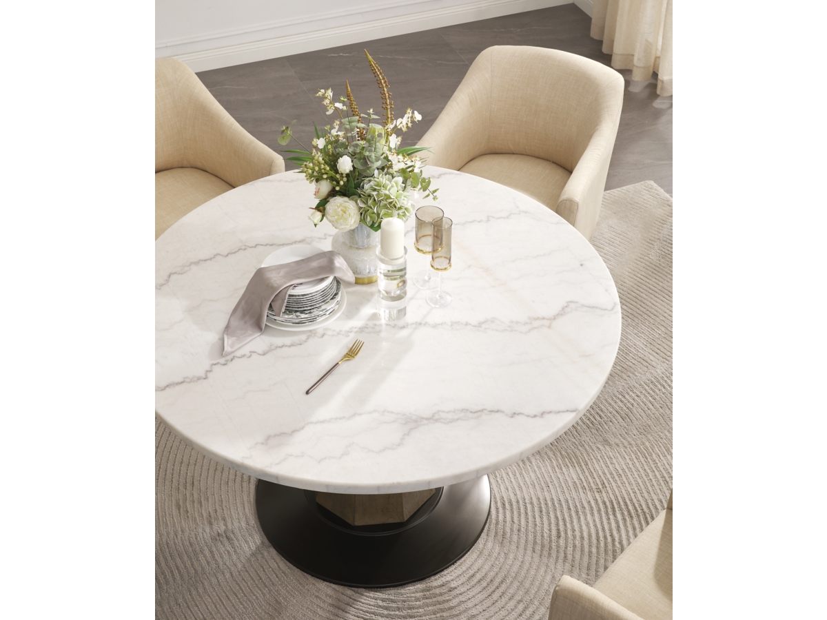 Ashley marble dining table store