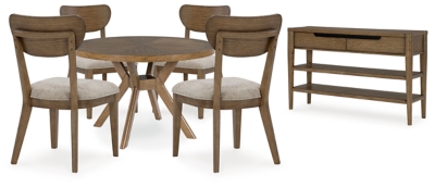 Click here for Roanhowe Dining Table and 4 Chairs with Storage  B... prices