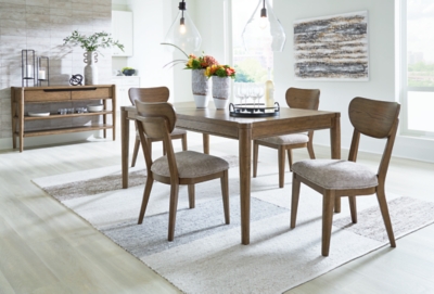 Click here for Roanhowe Dining Table and 4 Chairs  Brown prices