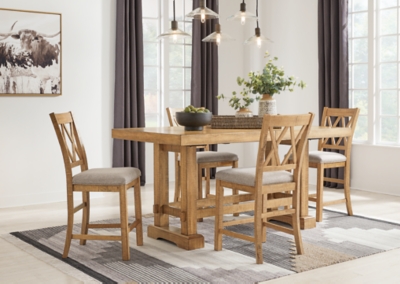 Click here for Havonplane Counter Height Dining Table and 4 Barst... prices
