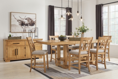 Click here for Havonplane Counter Height Dining Table and 6 Barst... prices