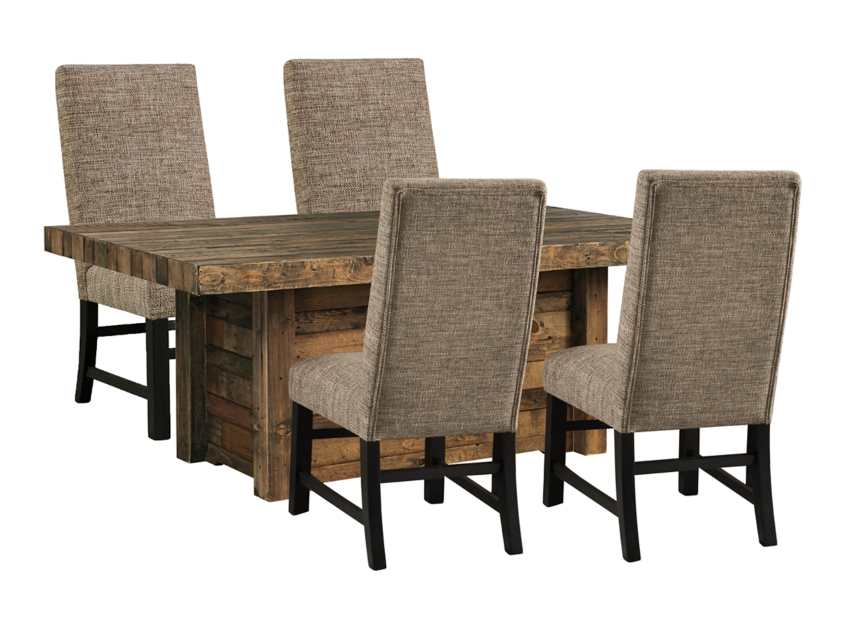 Ashley sommerford brown rectangular dining room table store