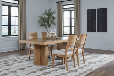 Click here for Kristiland Dining Table and 4 Chairs  Light Brown prices