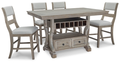 Moreshire Counter Height Dining Table and 4 Barstools | Ashley