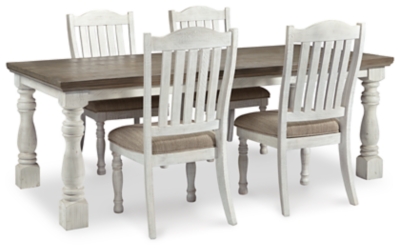 Click here for Havalance Dining Table and 4 Chairs  White/Gray prices