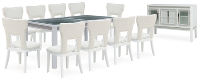 Click here for Chalanna Dining Table and 10 Chairs with Storage... prices