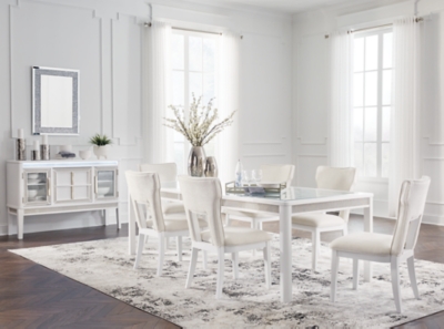 Click here for Chalanna Dining Table and 6 Chairs  White prices