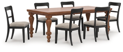 Click here for Chadworth Dining Table and 6 Chairs  Brown prices