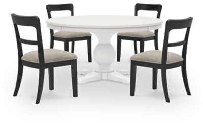 Click here for Chadworth Dining Table and 4 Chairs  White prices