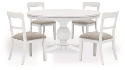 Click here for Chadworth Dining Table and 4 Chairs  White prices