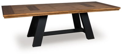 Click here for Chadworth Dining Extension Table  Brown/Black prices